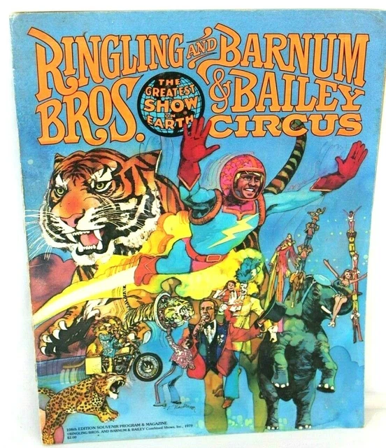 Affiche Vintage PROGRAMME CIRQUE/CIRCUS PROGRAM 1971 RINGLING BROS ...