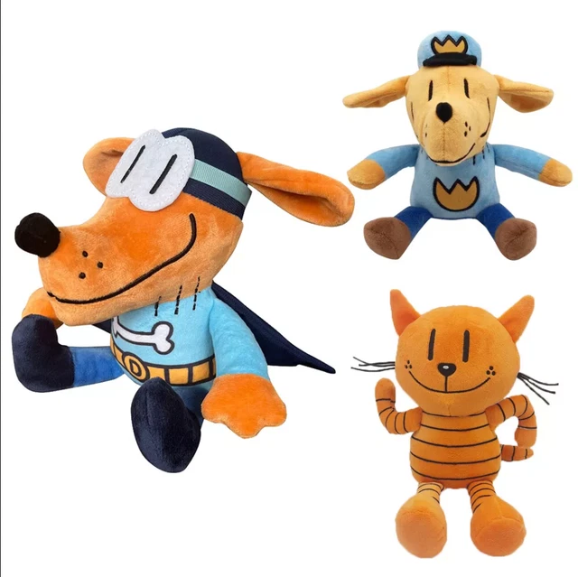 DOG MAN PLUSH Toy Dogman Petey the Cat Soft Stuffed Doll Toy Kids Gift ...