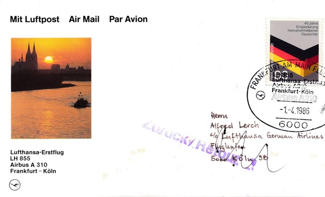 LH20-03/04 LUFTHANSA FIRST flight B737 Frankfurt-Cologne-Frankfurt £0. ...