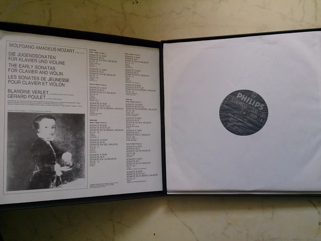 MOZART FRÜHE BRAHMS: Violin Sonatas Verlet/Chicken 3LP Box Philips $175 ...