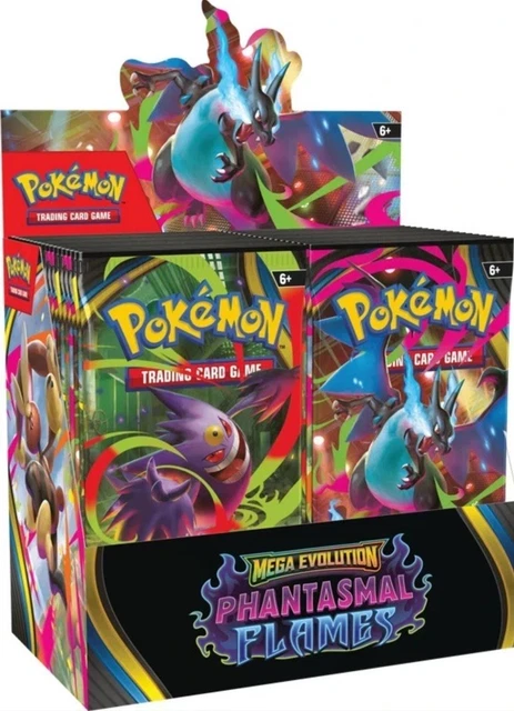IN HAND POKEMON Mega Evolution Phantasmal Flames Booster Display Box ...