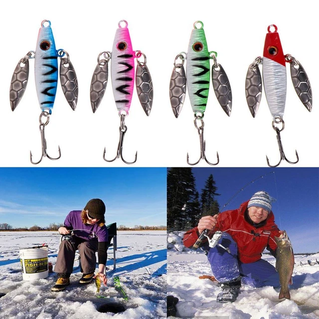ARTIFICIAL WALLEYE JIGGING Bait Winter Fish Lures Balancer Ice Fishing ...