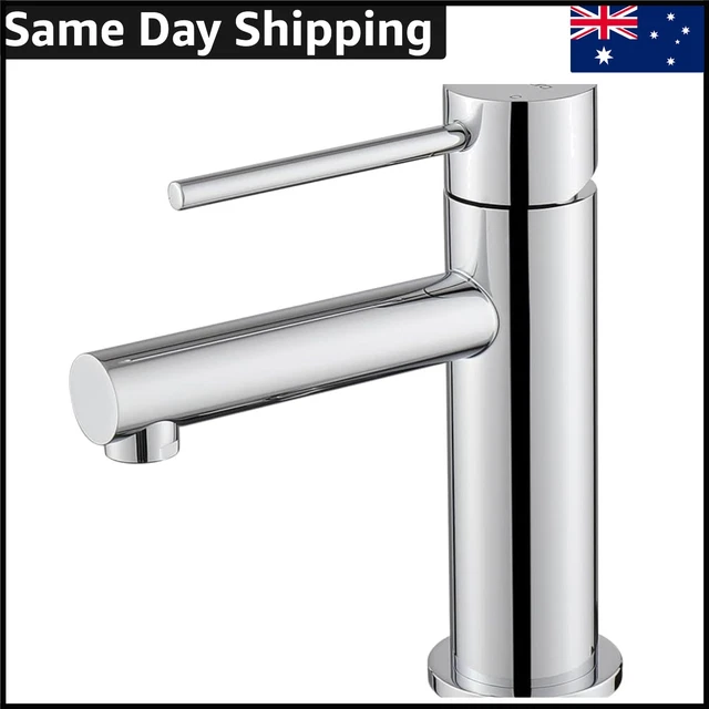 COMPACT SINGLE HANDLE Basin Mixer Tap in Chrome - Ideal for Small ...