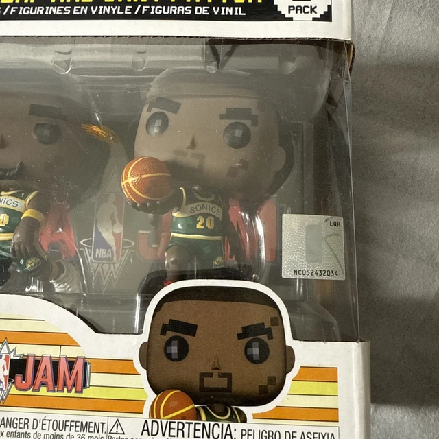 FUNKO POP! NBA JAM Shawn Kemp & Gary Payton 8-bit 2-pack Sonics ...