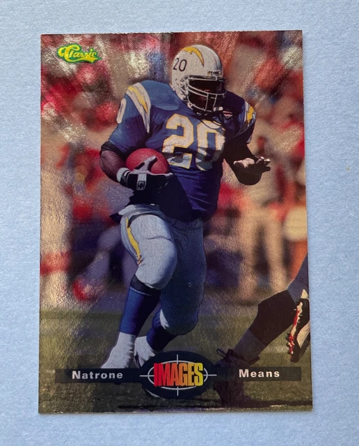 1995 CLASSIC IMAGES Football Natrone Means #131 San Diego Chargers EUR ...