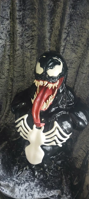 LIFE SIZE VENOM Marvel Villian Spiderman Action Horror Movie Bust Prop ...