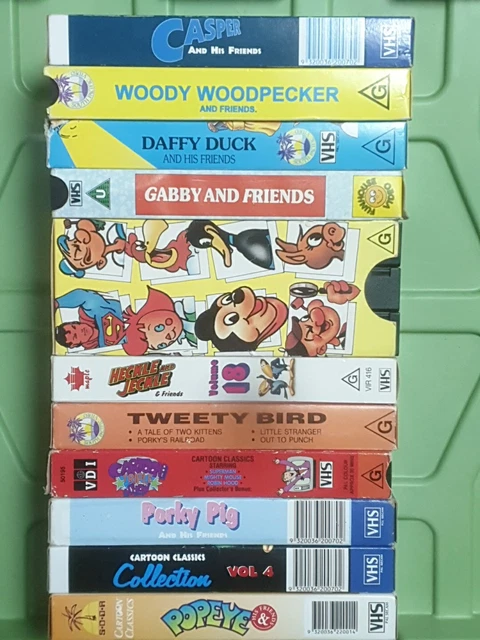 CARTOON CLASSICS VHS Bundle X13 Vhs Watched All Work Great $60.00 ...