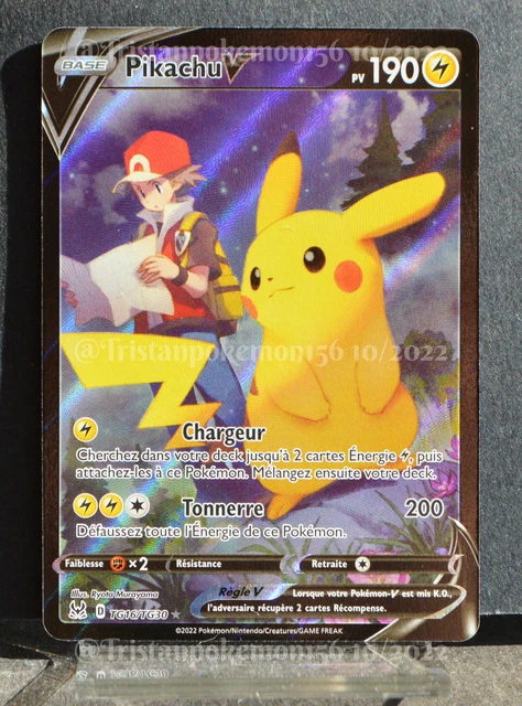 CARTE POKÉMON PIKACHU 190 PV TG16/TG30 EB11 - Origine Perdue NEUF FR ...