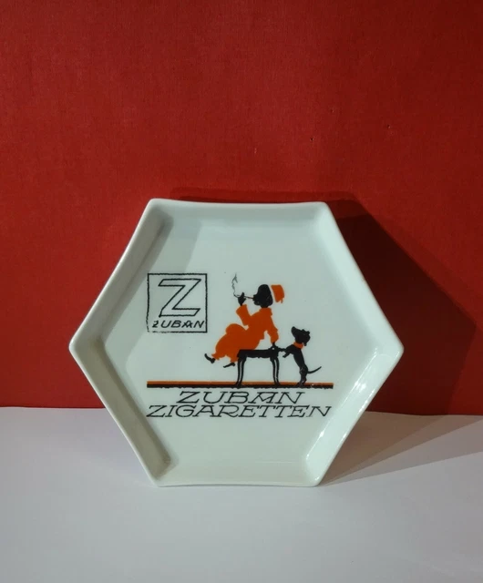 ORIGINAL OLD ZUBAN Cigarettes Porcelain Ashtray RARITY Pre-War (2) £62. ...