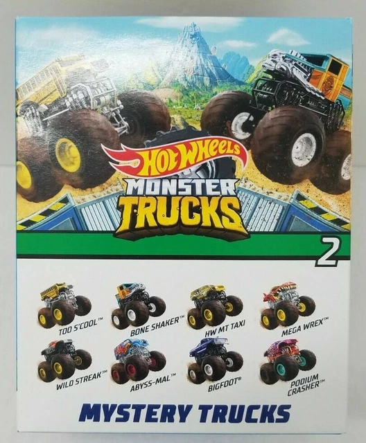 MATTEL HOT WHEELS Micro/Mini Mystery Monster Trucks Series 2 NEW Sealed ...