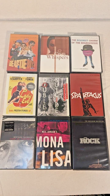 9 CRITERION COLLECTION Dvd Movie Film Horror Cult Classics #100-108 Lot ...