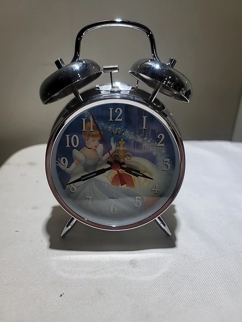 DISNEY CINDERELLA CHILDS’ Alarm Clock, Working. Clock Work By Winding £ ...