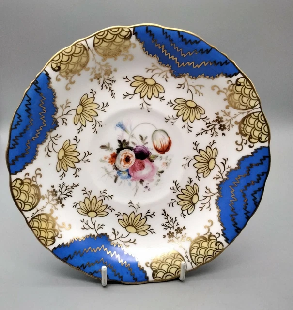 ANTIQUE ENGLISH PORCELAIN Samuel Alcock Trio Tea, Coffee Cup & Saucer ...