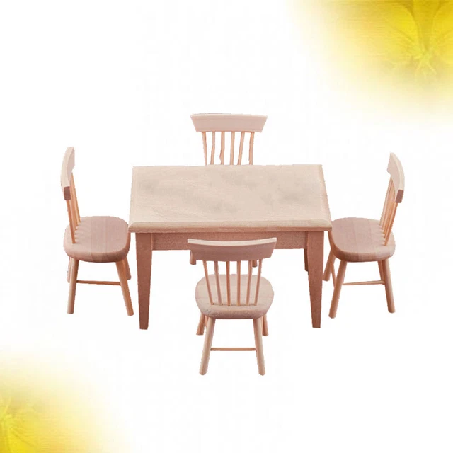 TABLE DE POUPÉE Et Jeu Chaise Enfant Chaises Miniatures Pour Maison EUR 14,35 - PicClick FR