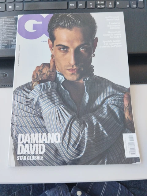 DAMIANO DAVID GQ Italia MAGAZINE MODA APRILE MAGGIO 2025 BEN AFFLECK ...
