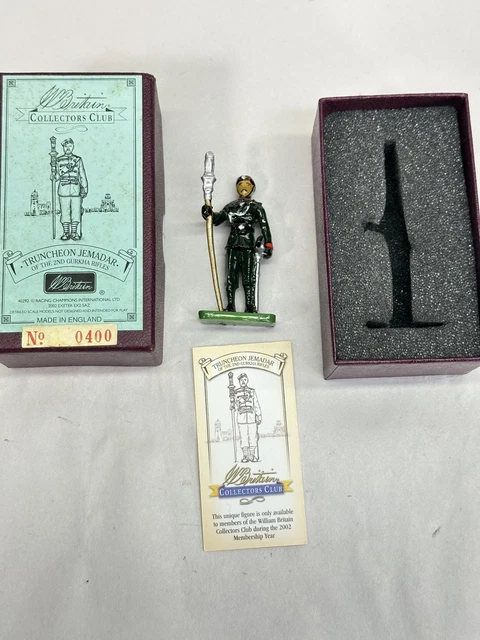 WILLIAM BRITAIN COLLECTORS #40292 Truncheon Jemadar Of The 2nd Gurkha ...