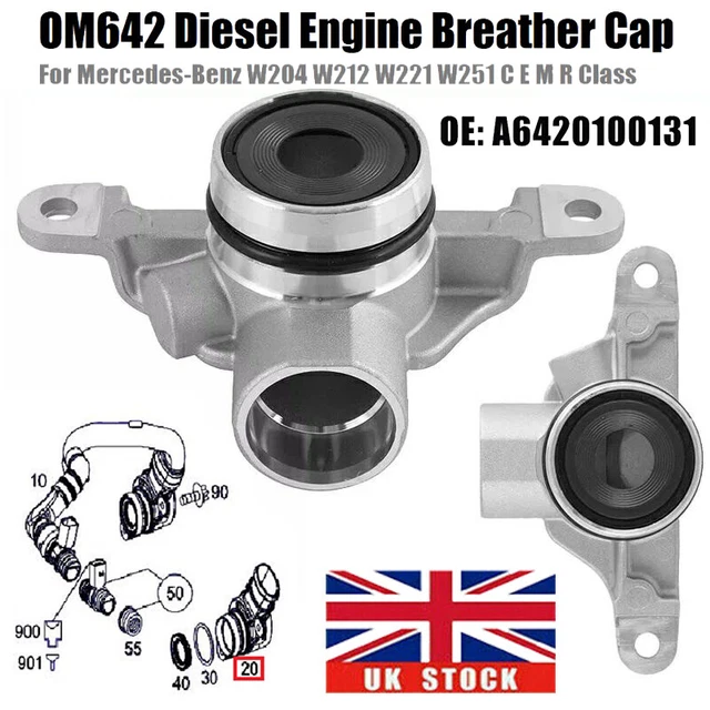FOR MERCEDES-BENZ OM642 Sprinter Diesel Engine Breather Metal Cap ...