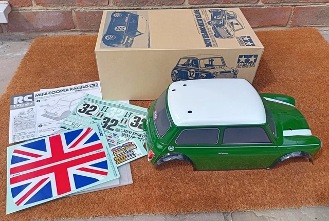TAMIYA MINI COOPER Body Shell XB 84183 with Union Jack Decal 92179 M05 ...