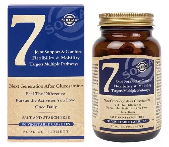 SOLGAR NO. 7 Joint Support and Comfort - 90 Vegetable Capsules (EXP: 30 ...