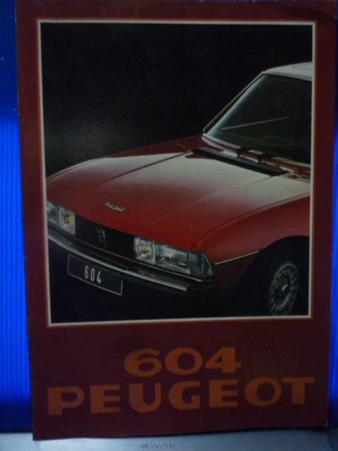PEUGEOT 604 1978 brochure CATALOGUE prospekt original Pays Bas 16P EUR ...