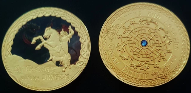 WINDSOR MINT &MYTHS and Legends - St George and the Dragon" 2017 Coin £ ...