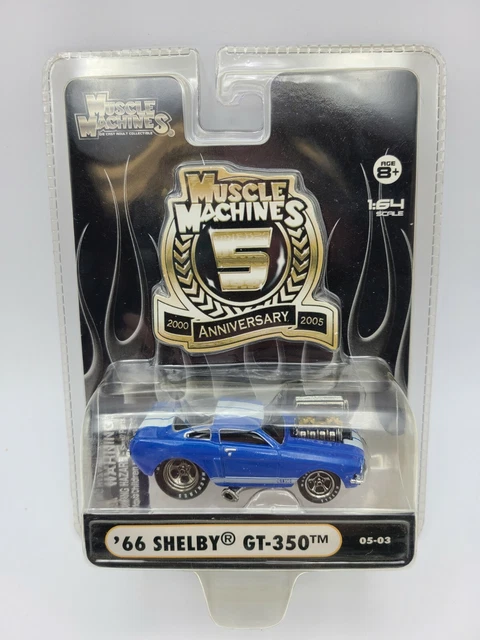 MUSCLE MACHINES '66 Mustang Shelby GT-350 5th Anniversary 05-03 FREE ...