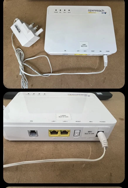 BT OPENREACH FTTC VDSL2 Modem - ECI Telecom - B-Focus V-2FUB/r Rev B. £ ...
