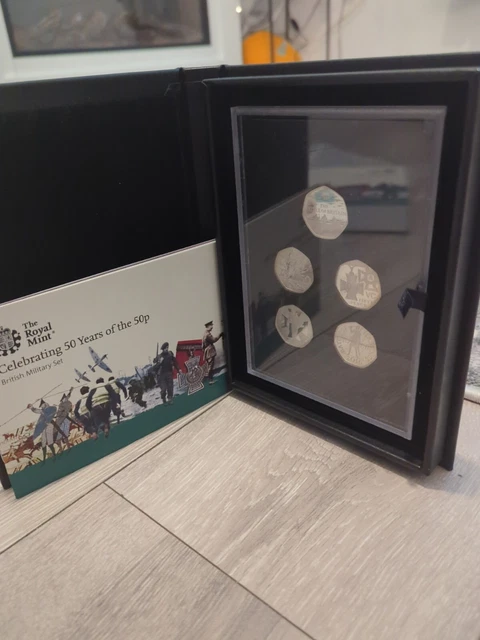 ROYAL MINT Celebrating 50 Years of the 50p - Base Proof Coin Set ...
