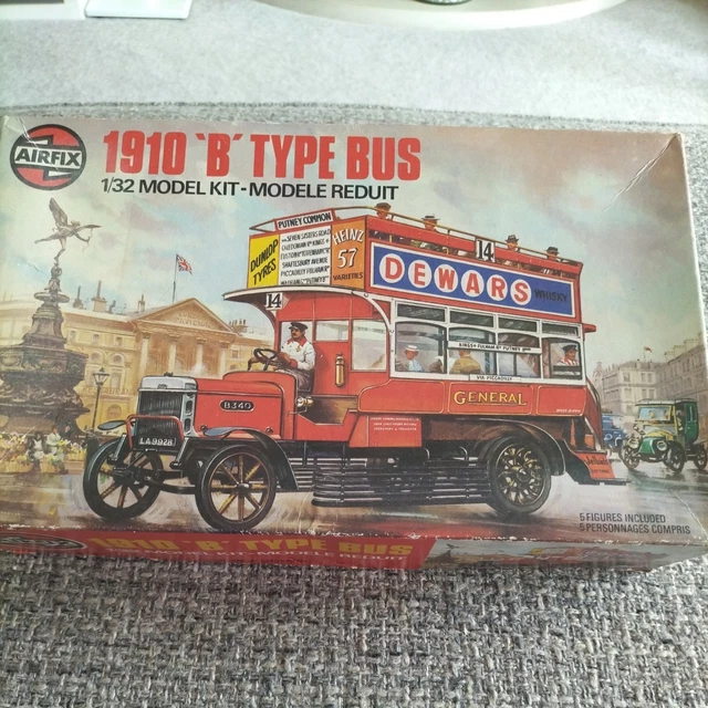 AIRFIX 1910 &B& Type Bus 1/32 Scale Model Kit. With Sealed Contents £20 ...