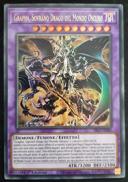 GRAPHA SOVRANO DRAGO DEL MONDO OSCURO Ultra Rara in Italiano SR13-IT041 ...