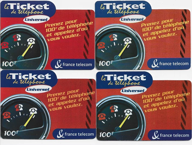 LOT TICKETS UNIVERSEL 100F nouveau logo bleu EUR 10,00 - PicClick FR