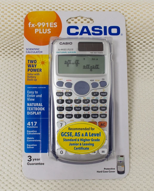 CASIO FX-991ESPLUS SCIENTIFIC Calculator Advanced GCSE, A/AS level and ...