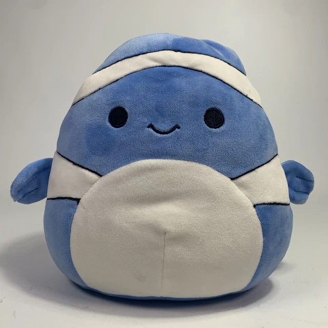 SQUISHMALLOW RICKY THE Clownfish Clown Fish 8” Plush Kellytoy Blue Nemo ...