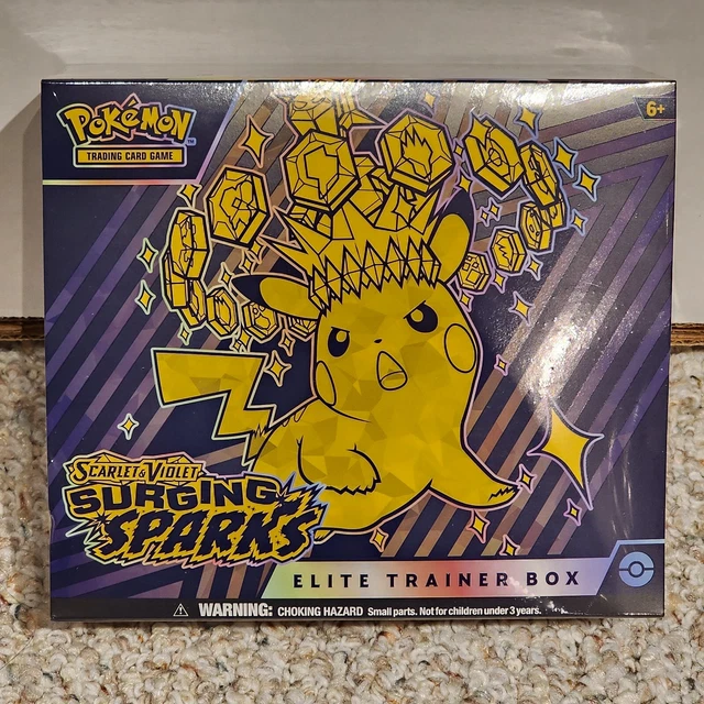 POKÉMON TCG: SCARLET & Violet Surging Sparks Elite Trainer Box ETB ...