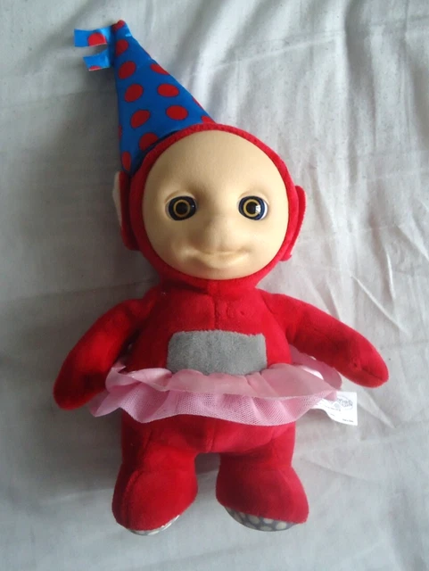 PARTY TELETUBBIES TALKING Po with Birthday Hat & Tutu Plush Soft Toy 10 ...