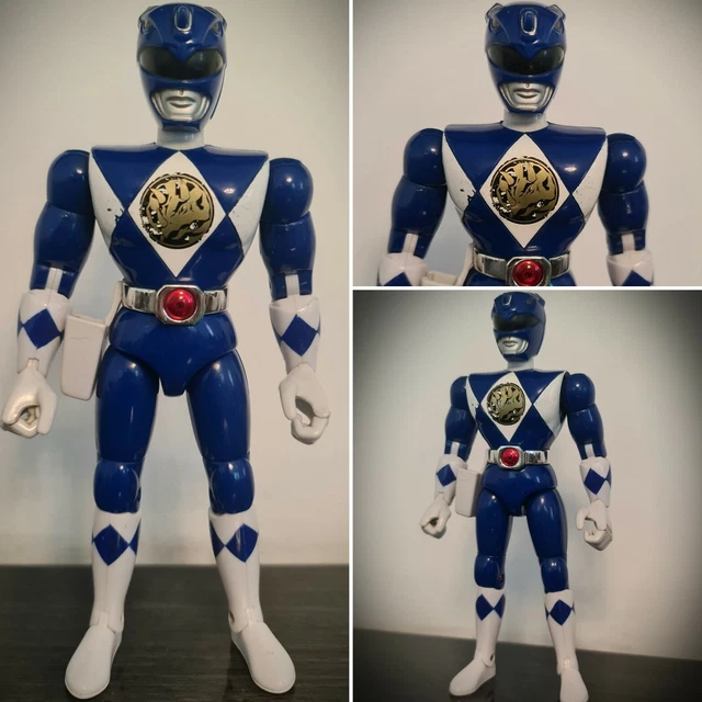 POWER RANGERS MIGHTY Morphin Blue Ranger Action Figure Toy Bandai 1993 ...