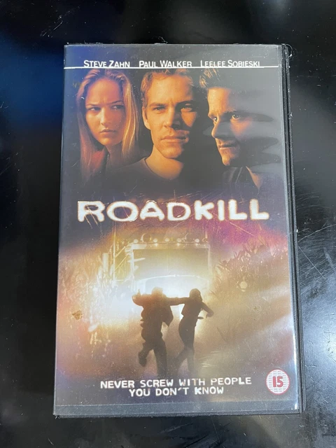 ROADKILL VHS VIDEO Tape Ex Rental - Big Box - Tested Paul Walker Steve ...