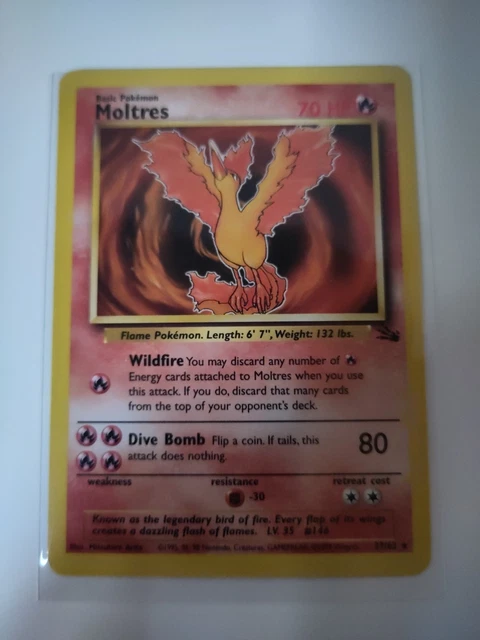 POKÉMON TCG MOLTRES Fossil Card 27/62 Unlimited Rare £6.93 - PicClick UK