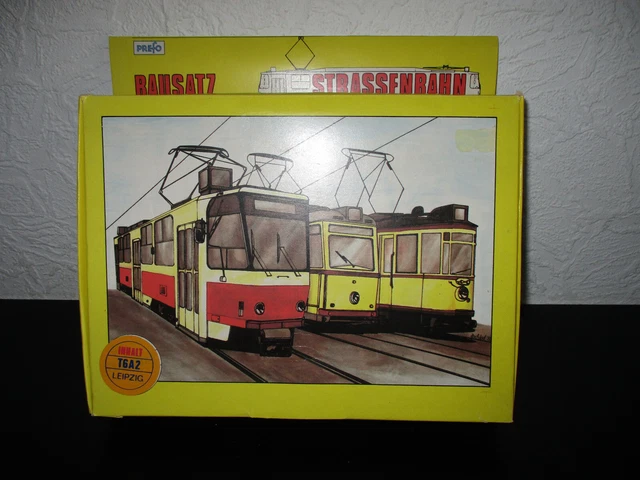 HISTORISCHE STRASSENBAHN TATRA T6A2 Leipzig Prefo Bausatz 1:87 EUR 44 ...