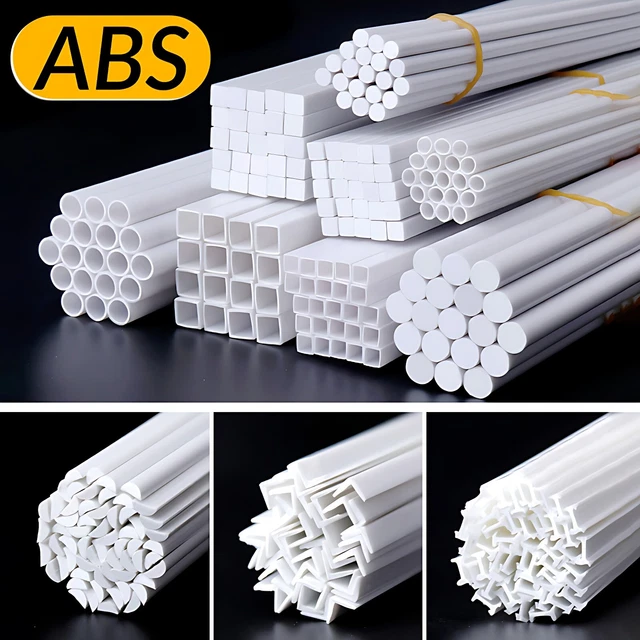 ABS BAR TUBE Strip Styrene Rod Tubes Angles Model Scratch Building ...