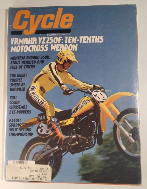 CYCLE MAGAZINE VTG 1978 Yamaha Mike Bell Suzuki Kawasaki BMW Honda 79 ...