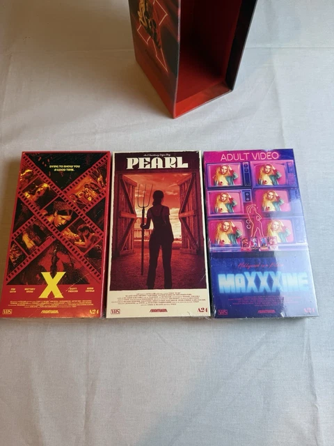 THE X TRILOGY (X, Pearl, MaXXXine) VHS Set Mia Goth Ti West W/ Hard Case Box £153.76 - PicClick UK
