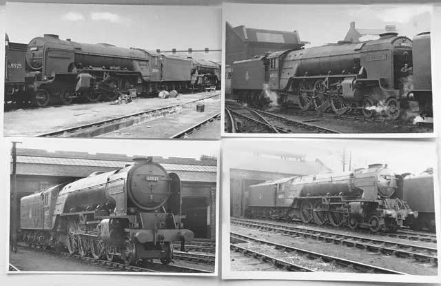 BRITISH RAILWAYS CLASS A2 Pacific 4-6-2 Locomotives, 4 Vintage Photos £ ...