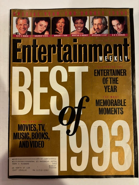 ENTERTAINMENT WEEKLY MAGAZINE #203/204- BEST OF 1993-Letterman, Stern ...