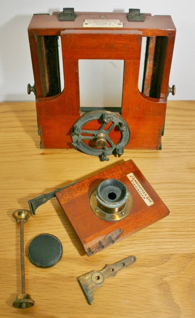 ANTIQUE PHOTOGRAPHIC PLATE Camera - Early Lancaster Quarter Plate Le ...
