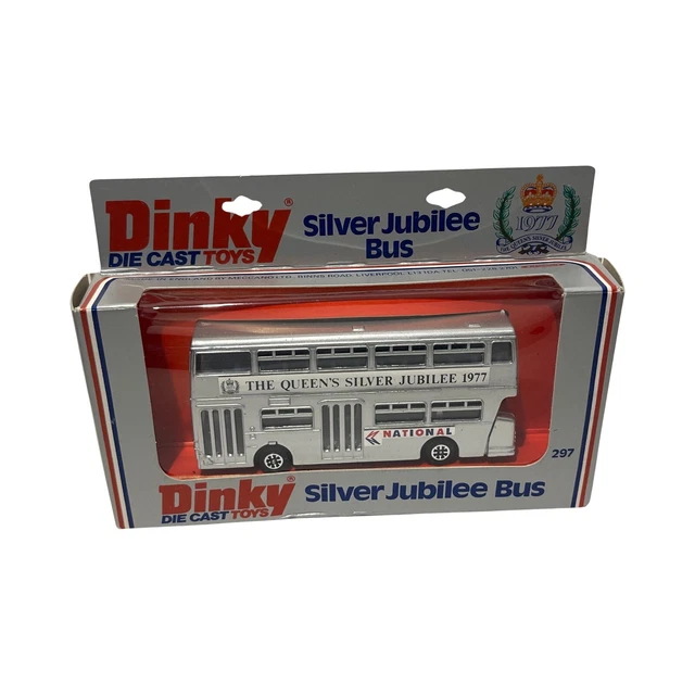 VINTAGE DINKY NO.297 Leyland Atlantean “Silver Jubilee” Bus In Original ...