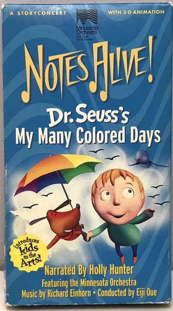 DR. SEUSS’S NOTES Alive VHS Video Tape My Many Colored Days Story ...