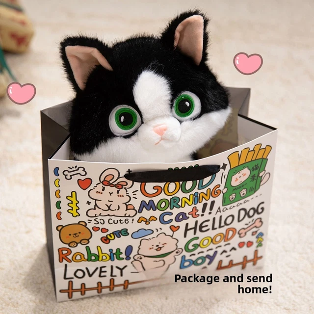 CUTE CARTOON DEVON Rex Cat Plush Toy With Short Pile Fur For Kids And ...