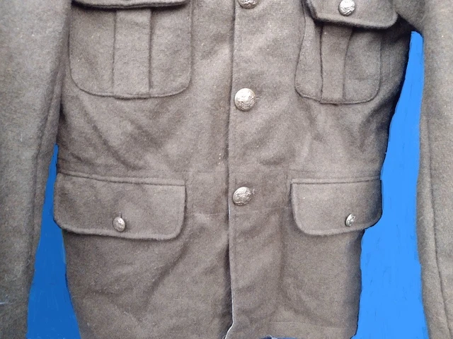 WW1 1902 PATTERN 4 pocket Service dress. TUNIC. "Kay Canvas" Repro. 38 ...