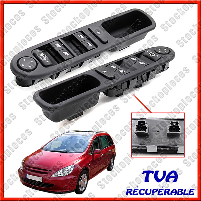 PLATINE COMMANDE LÈVE-VITRE Electrique pour Peugeot 307 307sw 307 sw ...